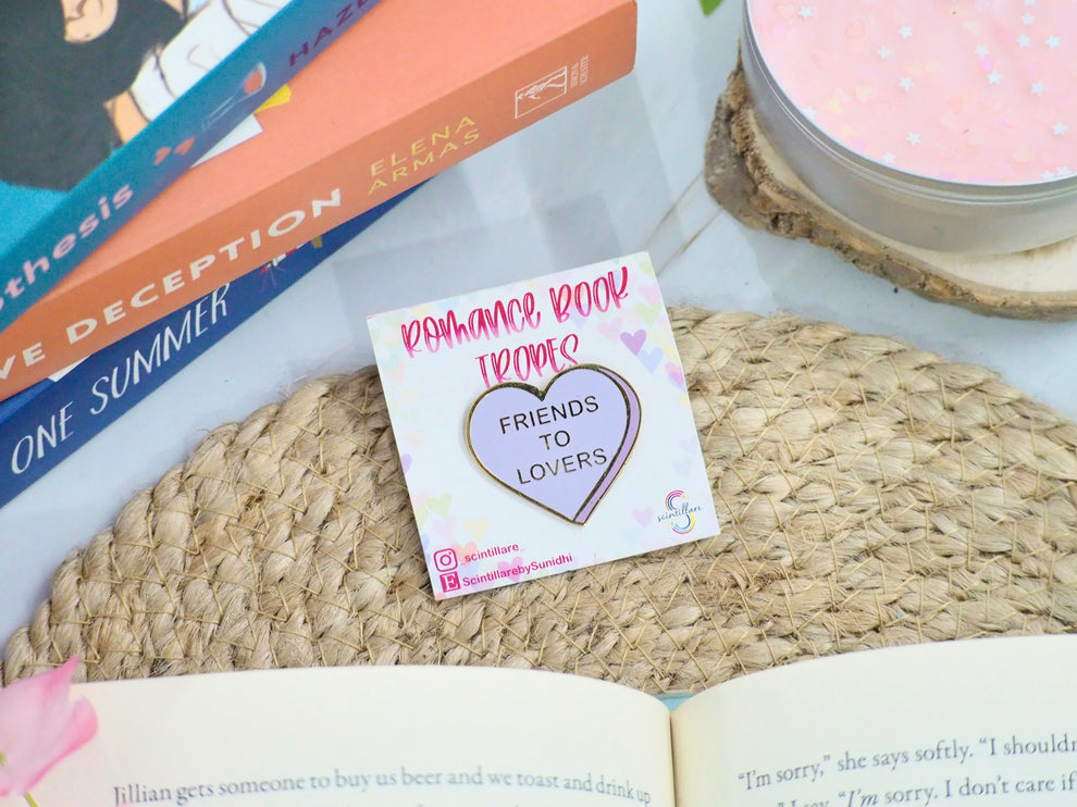 Friends to Lovers Enamel Pin – Scintillare
